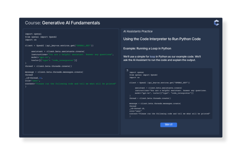 Generative AI Courseware & Curriculum Content | Codio